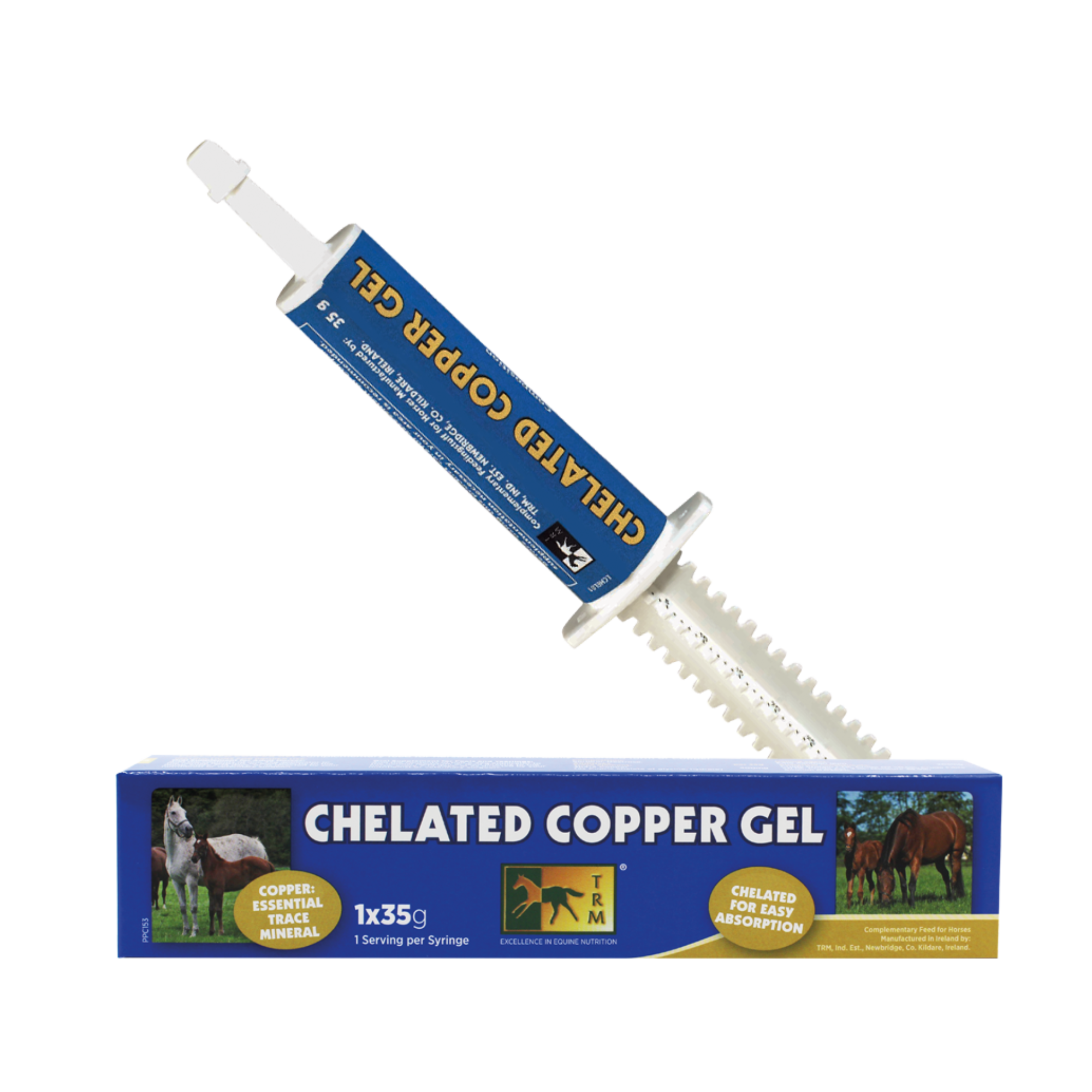 TRM Chelated Copper Gel Syringe 35g – equineproducts-ukltd